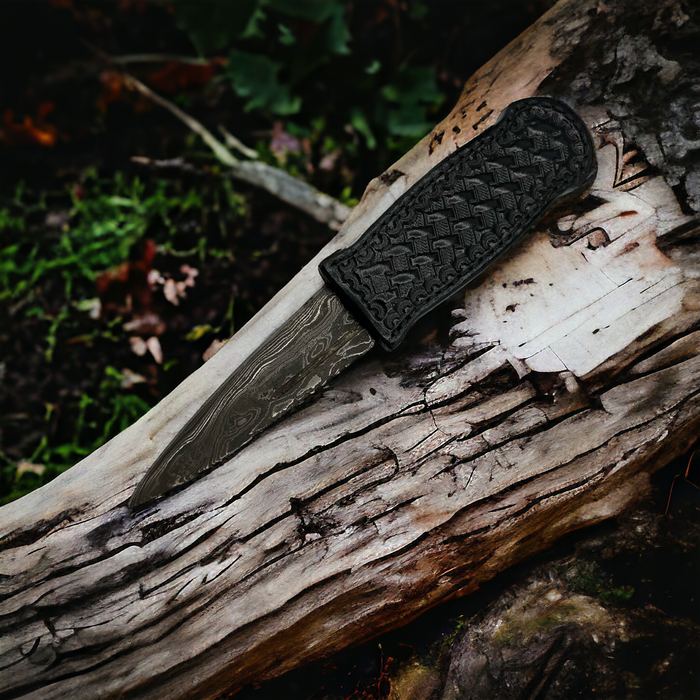 The Pict Leather Hand Embossed Sgian Dubh | Margaret Morrison
